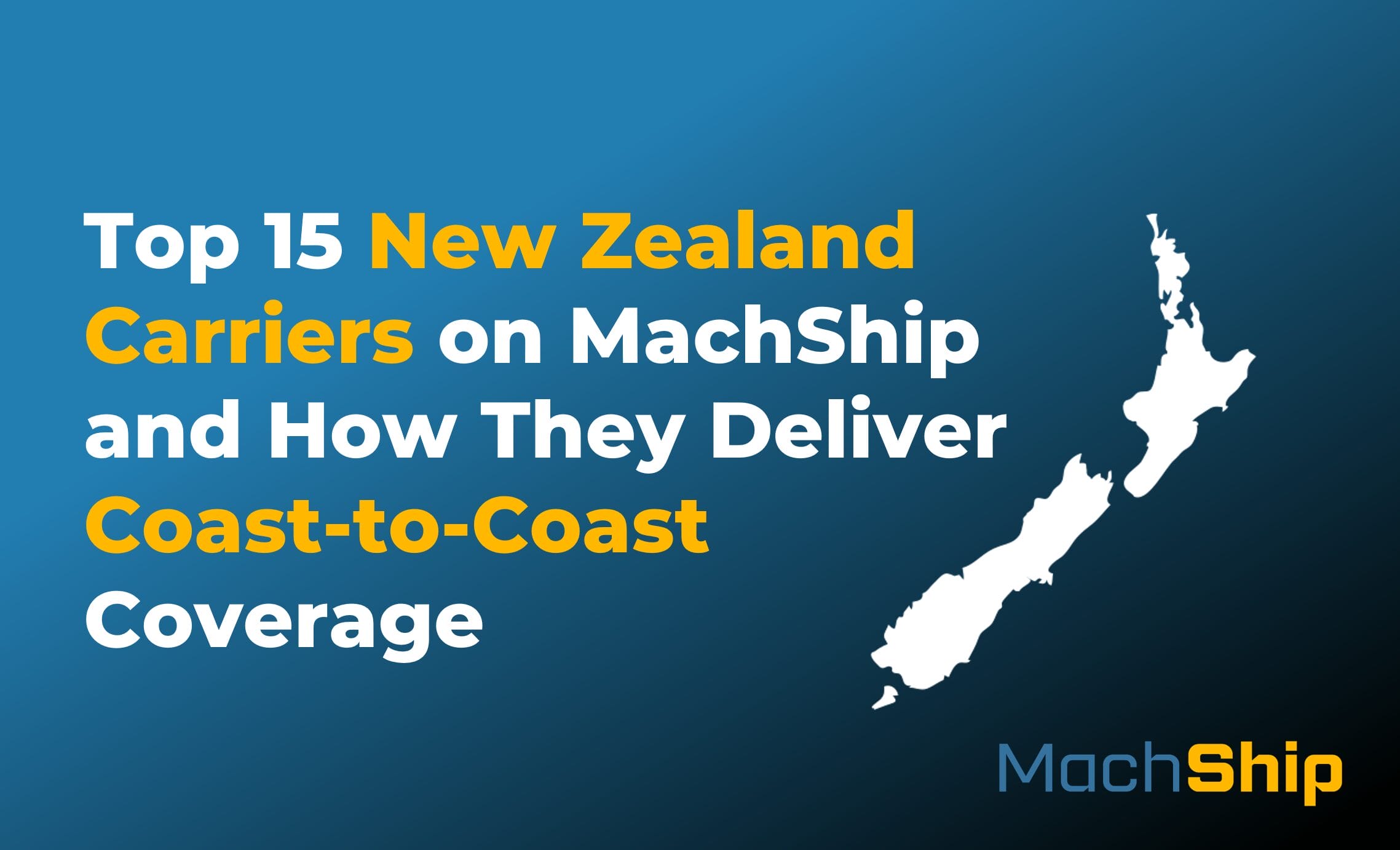 Top New Zealand Freight Carriers on MachShip | MachShip